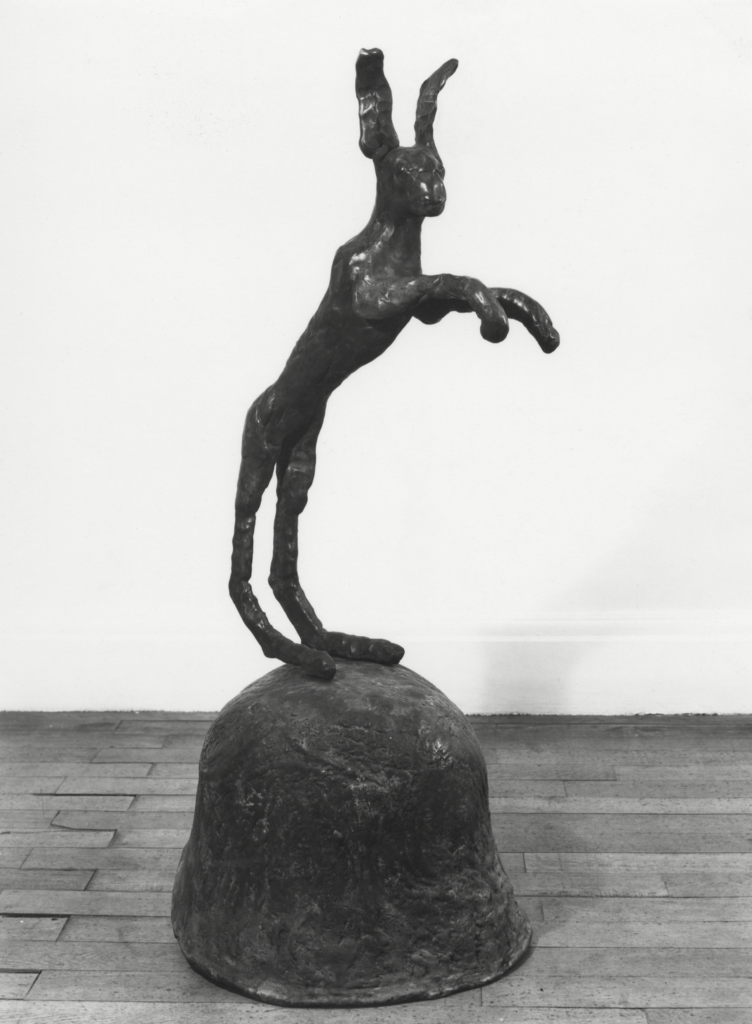 Hare and Helmet | Bronze Sculpture Art 1980 | Barry Flanagan