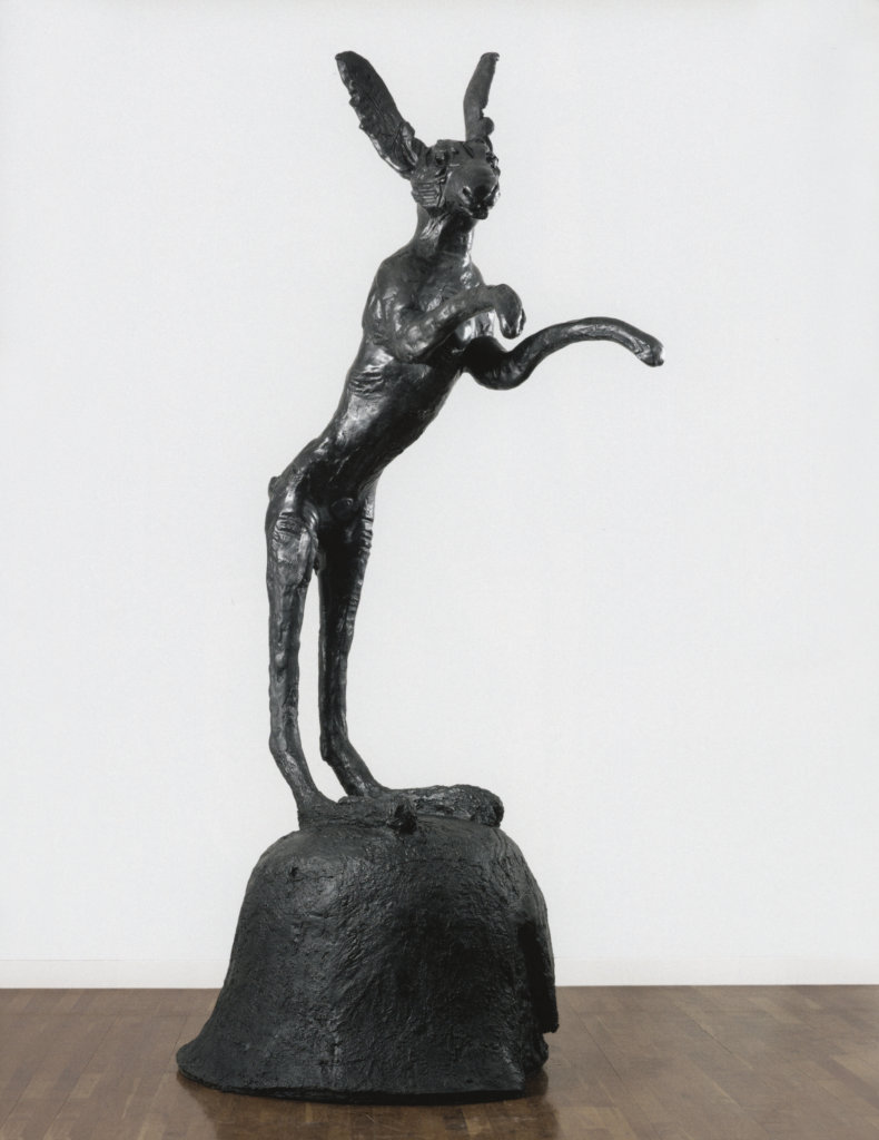 Hare and Helmet | Bronze Sculpture Art 1988 | Barry Flanagan