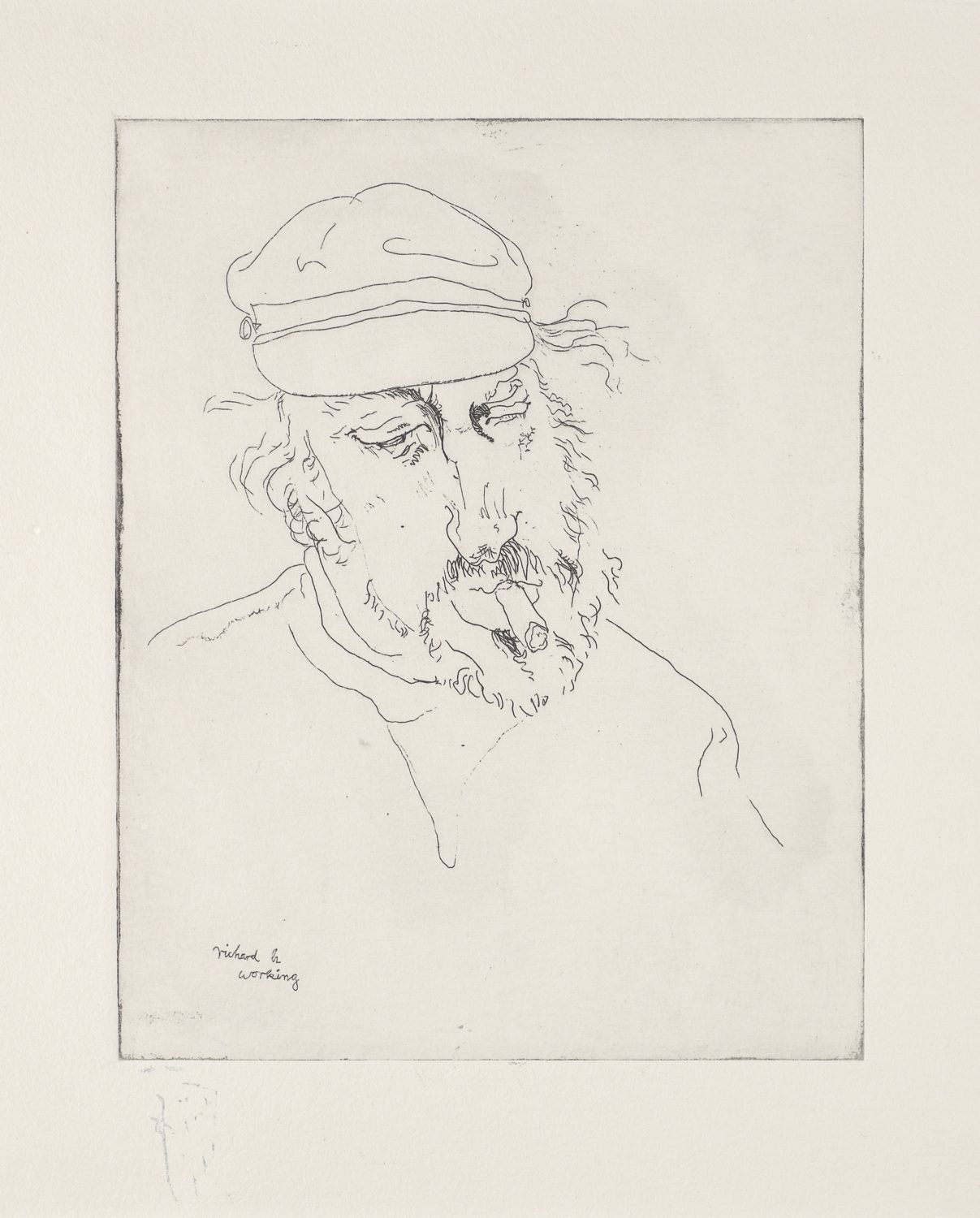Richard Hamilton; Working | Etching Print Art 1972 | Barry Flanagan