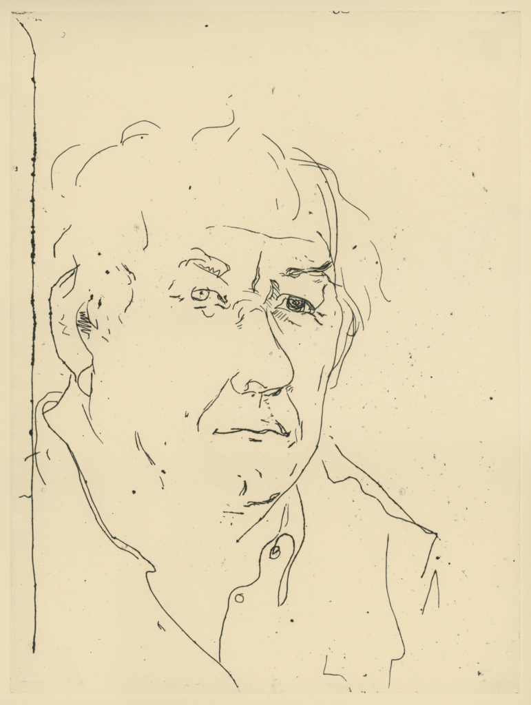 Seamus Heaney | Etching Print Art 1998 | Barry Flanagan