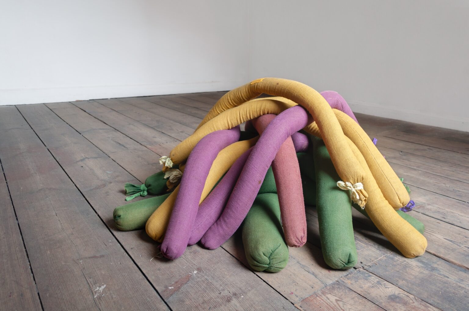 untitled '70 | Wood, Hessian-Sacking, Rope Sculpture Art 1970 | Barry ...
